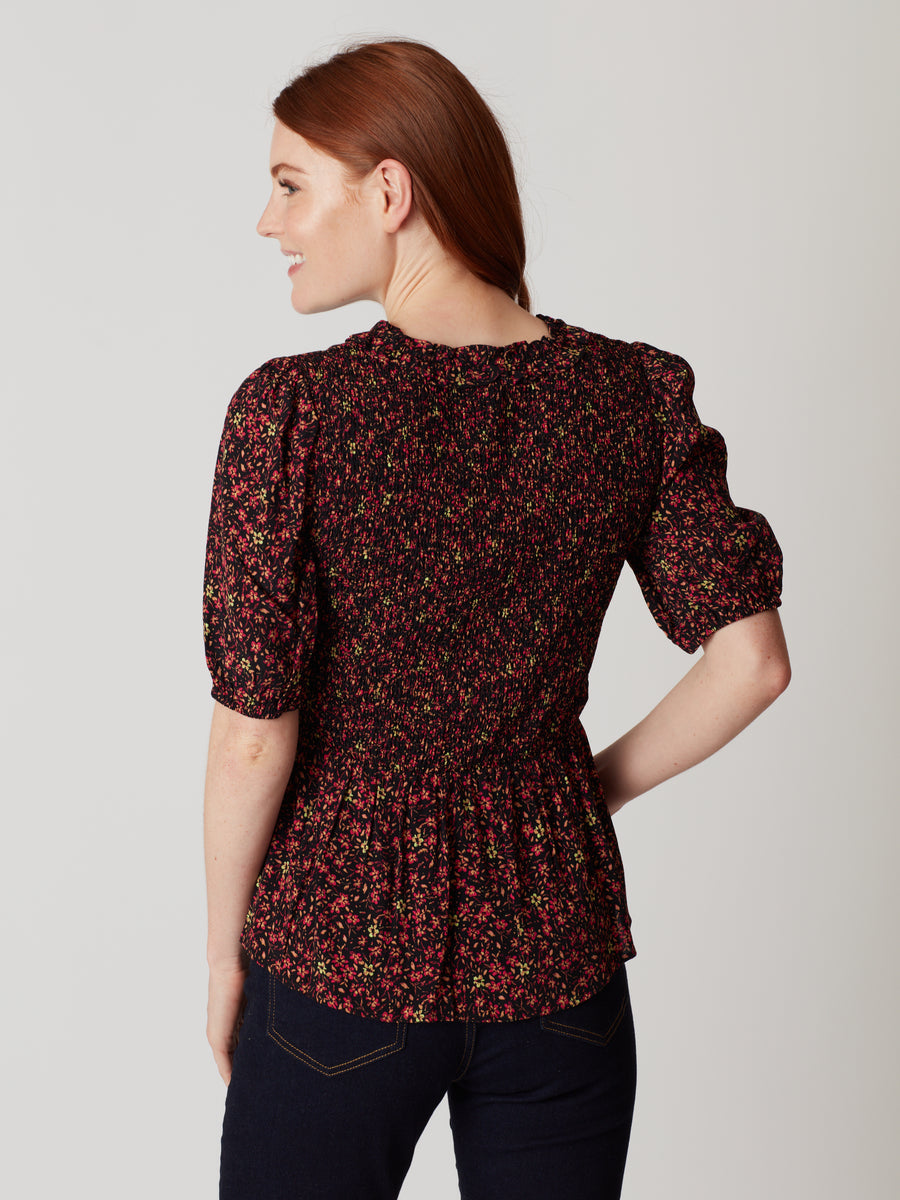 Libby Crepe Short Sleeve Blouse – All Good Things